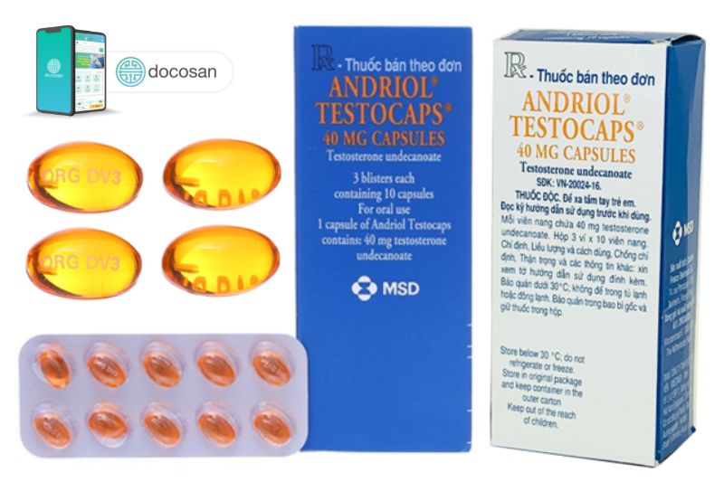 Andriol testocaps 40mg: Những thông tin về thuốc quan trọng | Doctor có sẵn